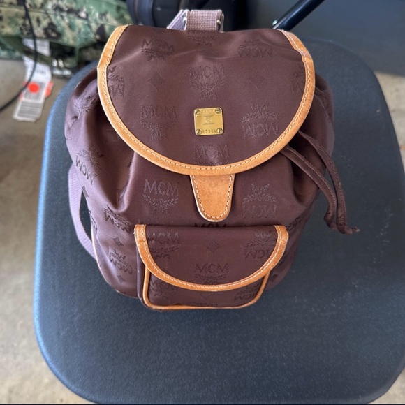 MCM | Bags | Vintage Mcm Nylon Backpack | Poshmark